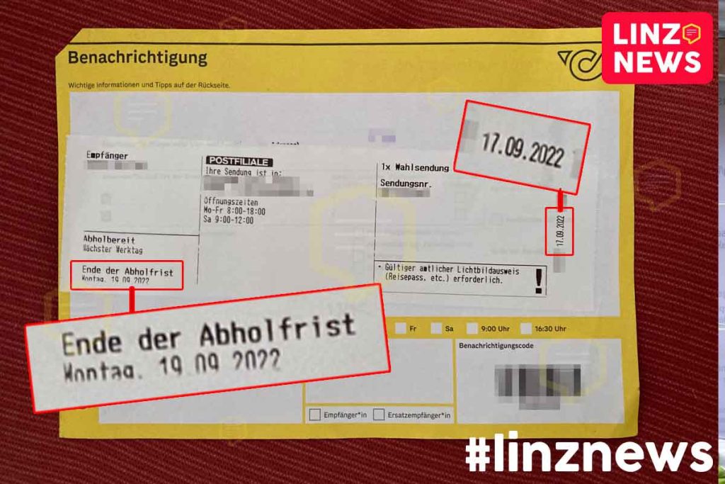 Statt Wahlkarte kam gelber Zettel – Linz.news